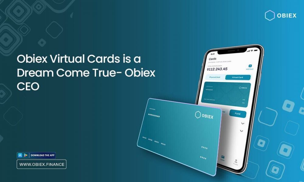 Obiex Virtual Cards is a Dream Come True- Obiex CEO – CryptoTvplus ...