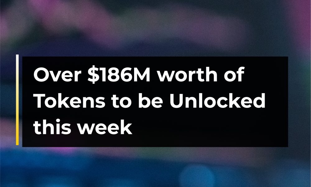Over $186M worth of Tokens to be Unlocked this week – CryptoTvplus ...