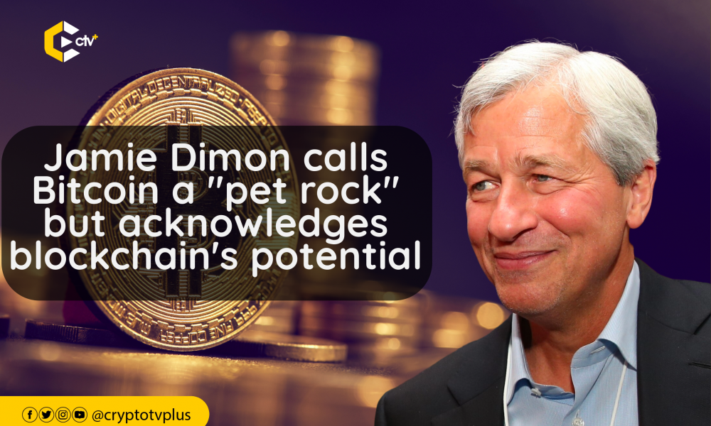 Jamie Dimon calls Bitcoin a “pet rock” but acknowledges blockchain’s ...